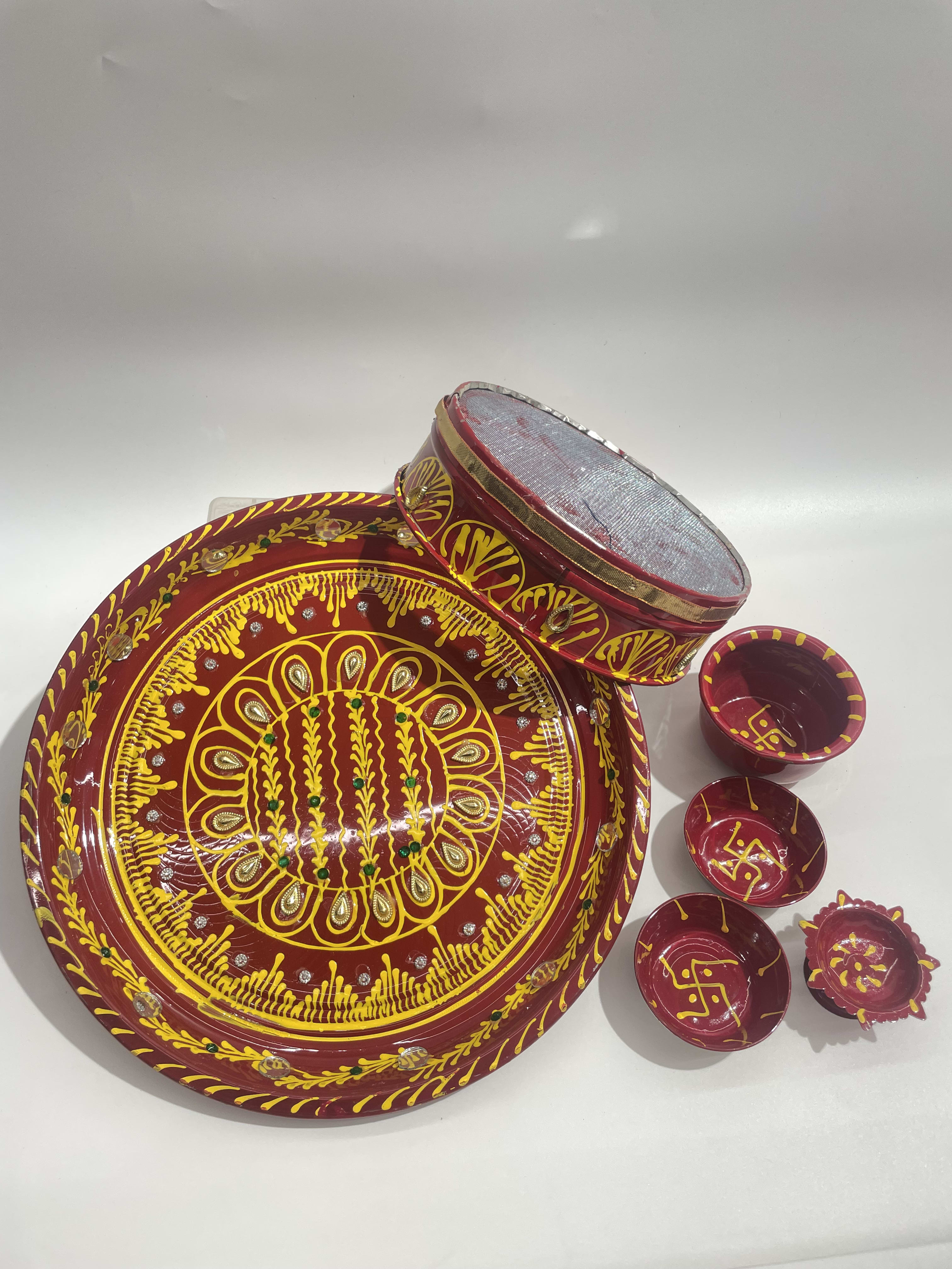 Order Karvachauth Pooja Thali Set online in Hyderabad
