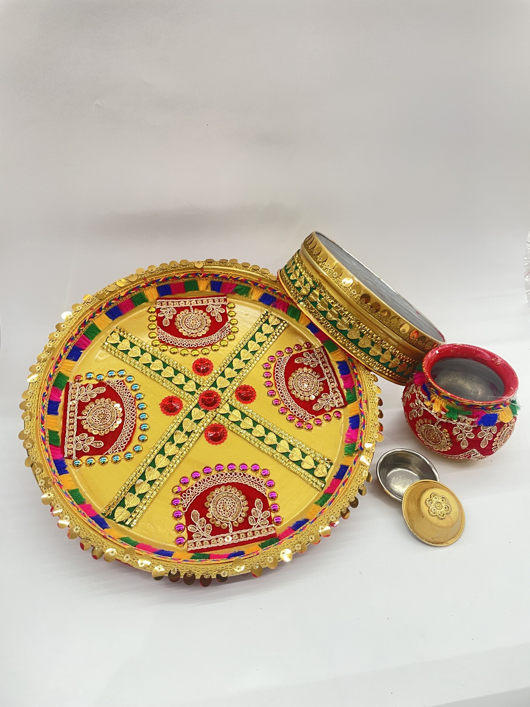 Buy Karvachauth Pooja Thali Set in Begum Bazaar Chatri, Chudi Bazaar ...