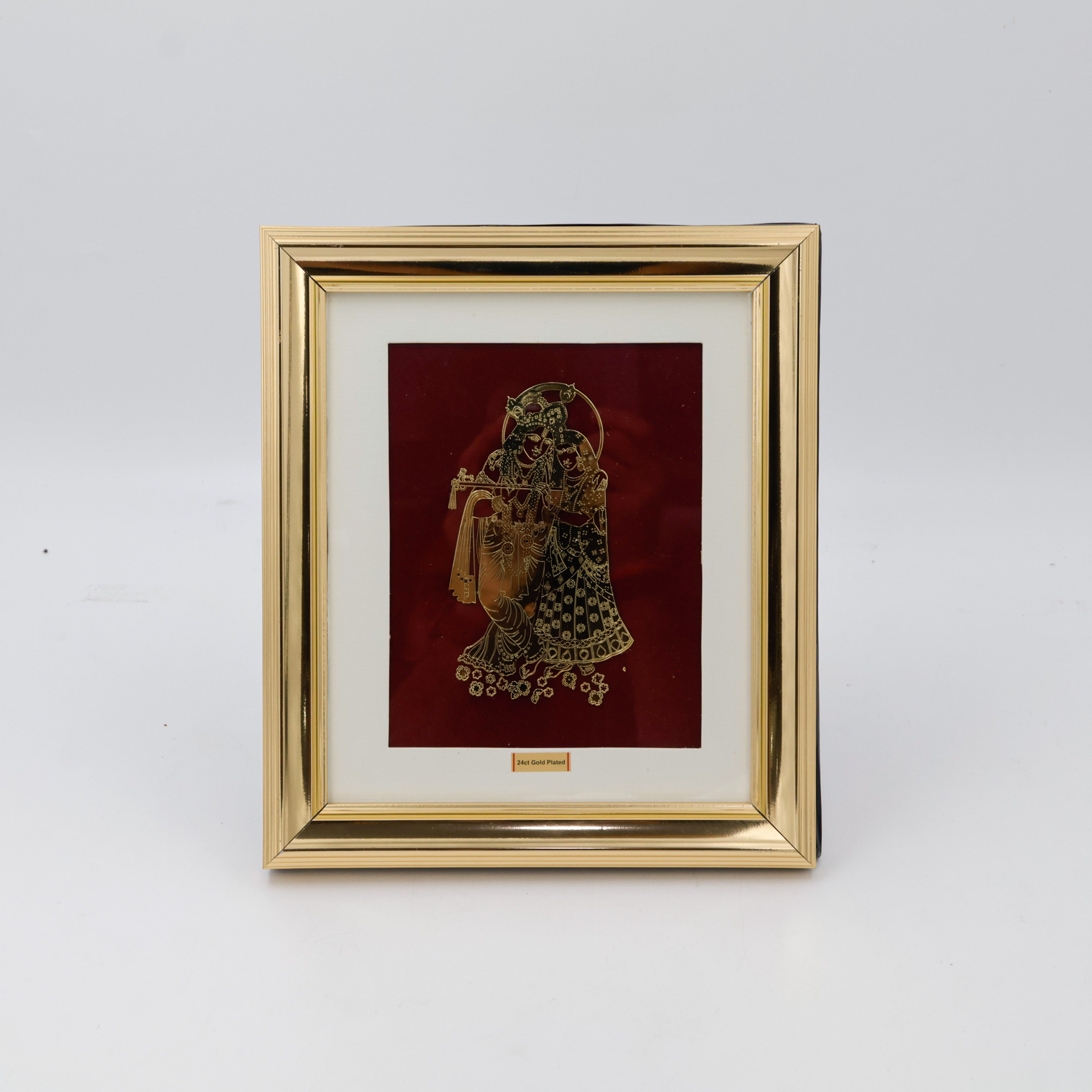 Order Gold Plated Mini Hanuman Ji Frame online in Hyderabad