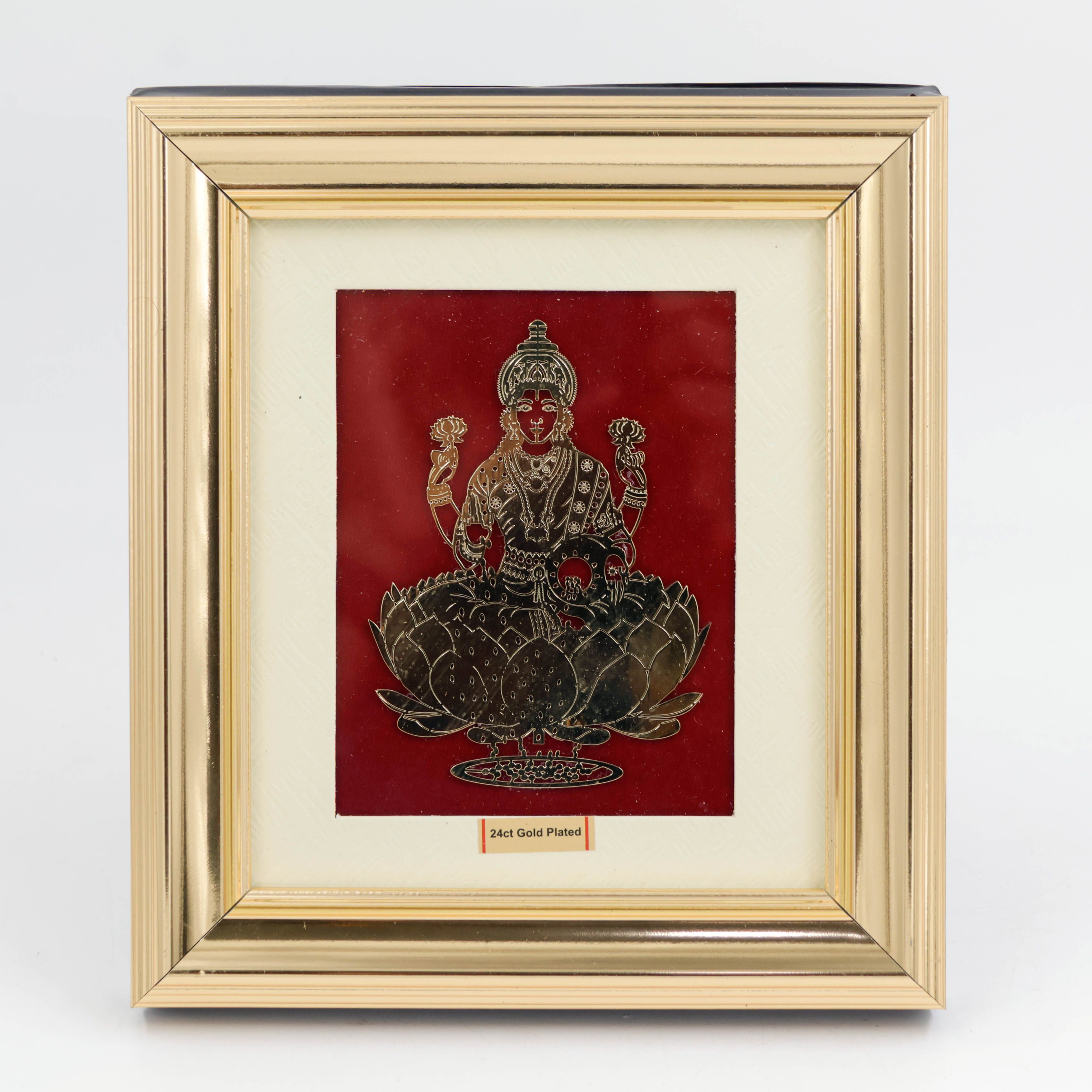 Buy Gold Plated Lakshmi Devi Small Frame in Secunderabad, Hyderabad