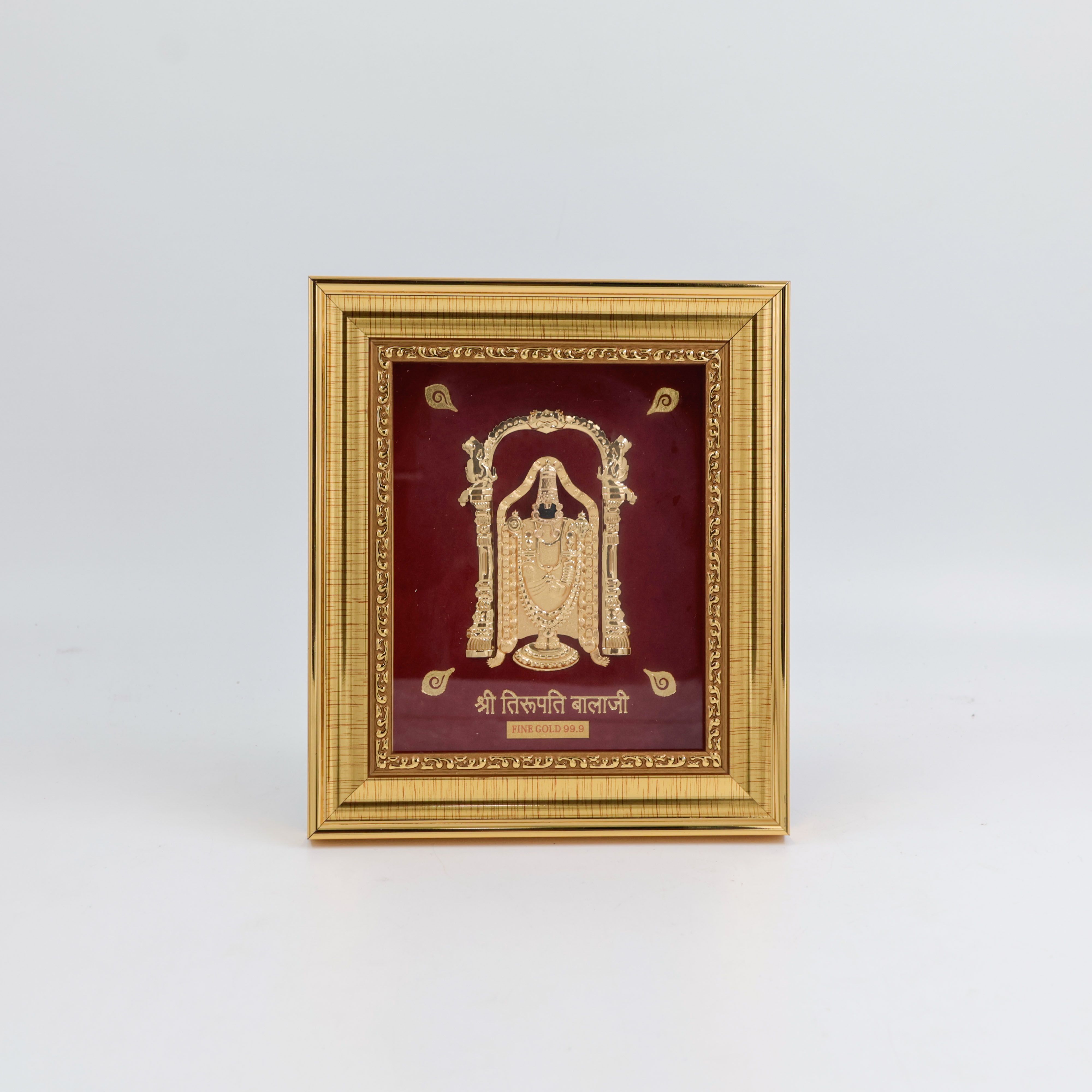 Order Gold Plated Sai Baba Mini Frame online in Hyderabad
