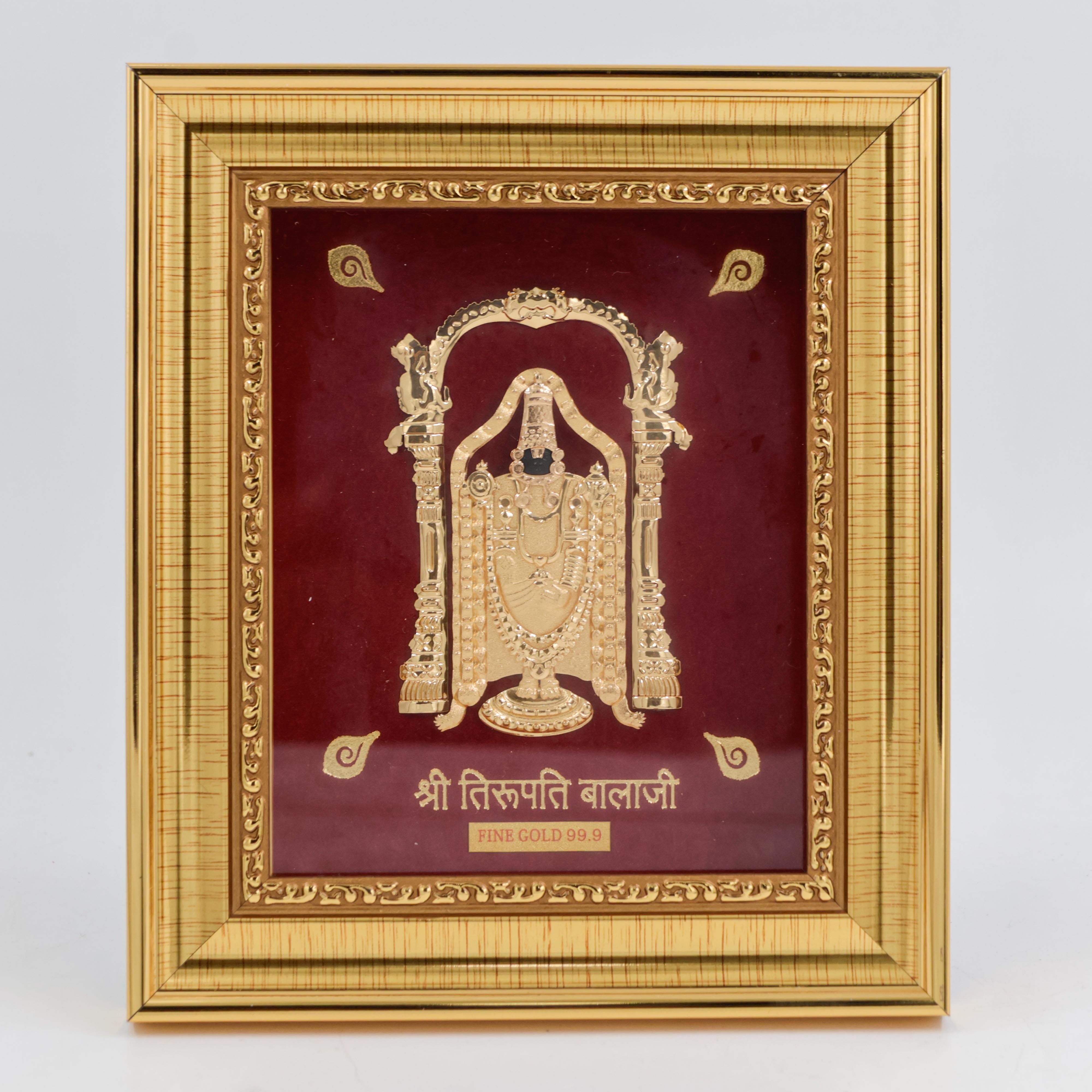 Buy Gold Plated Sai Baba Mini Frame in Secunderabad, Hyderabad