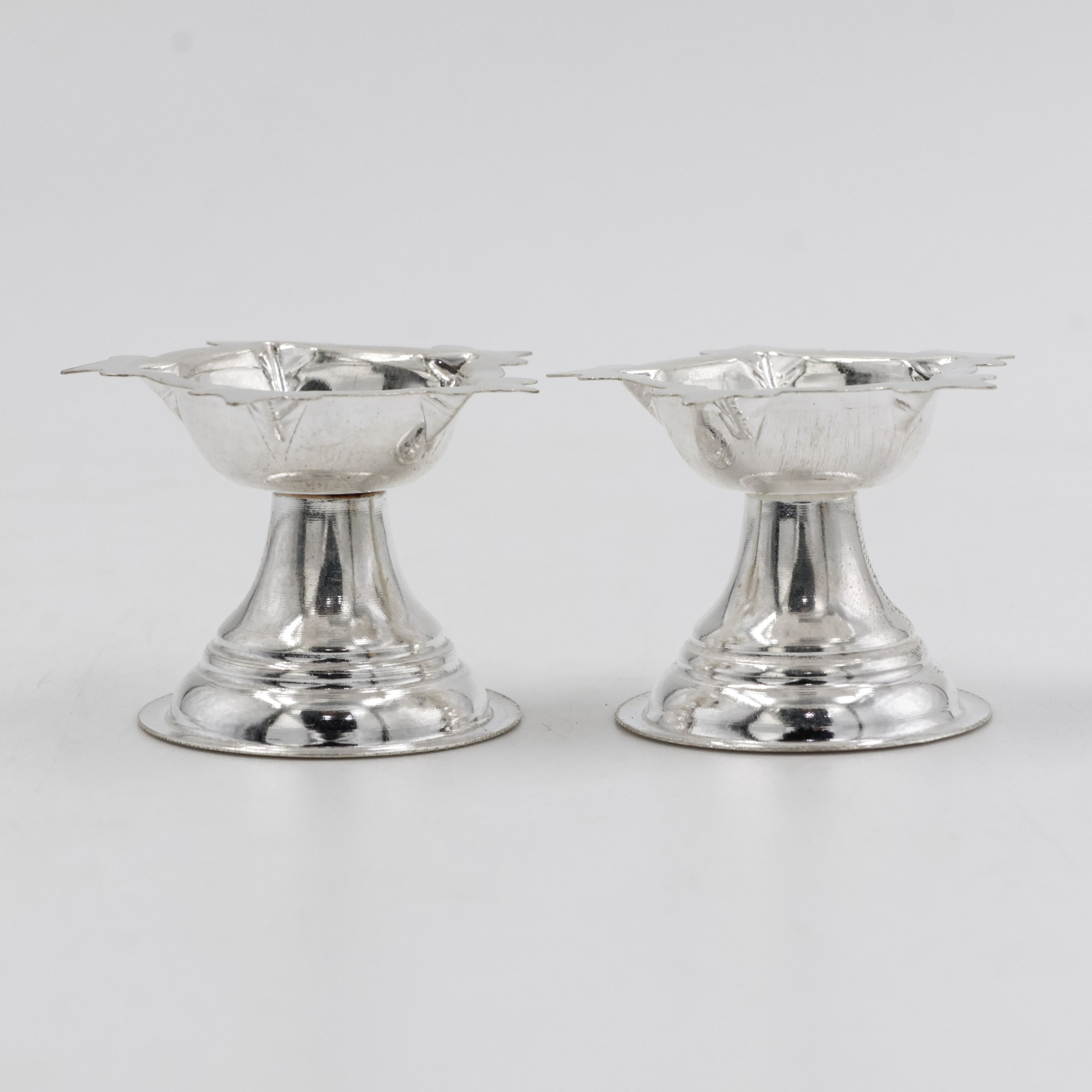 Buy Small Size Silver Deepam For Aarti And Pooja in Secunderabad, Hyderabad