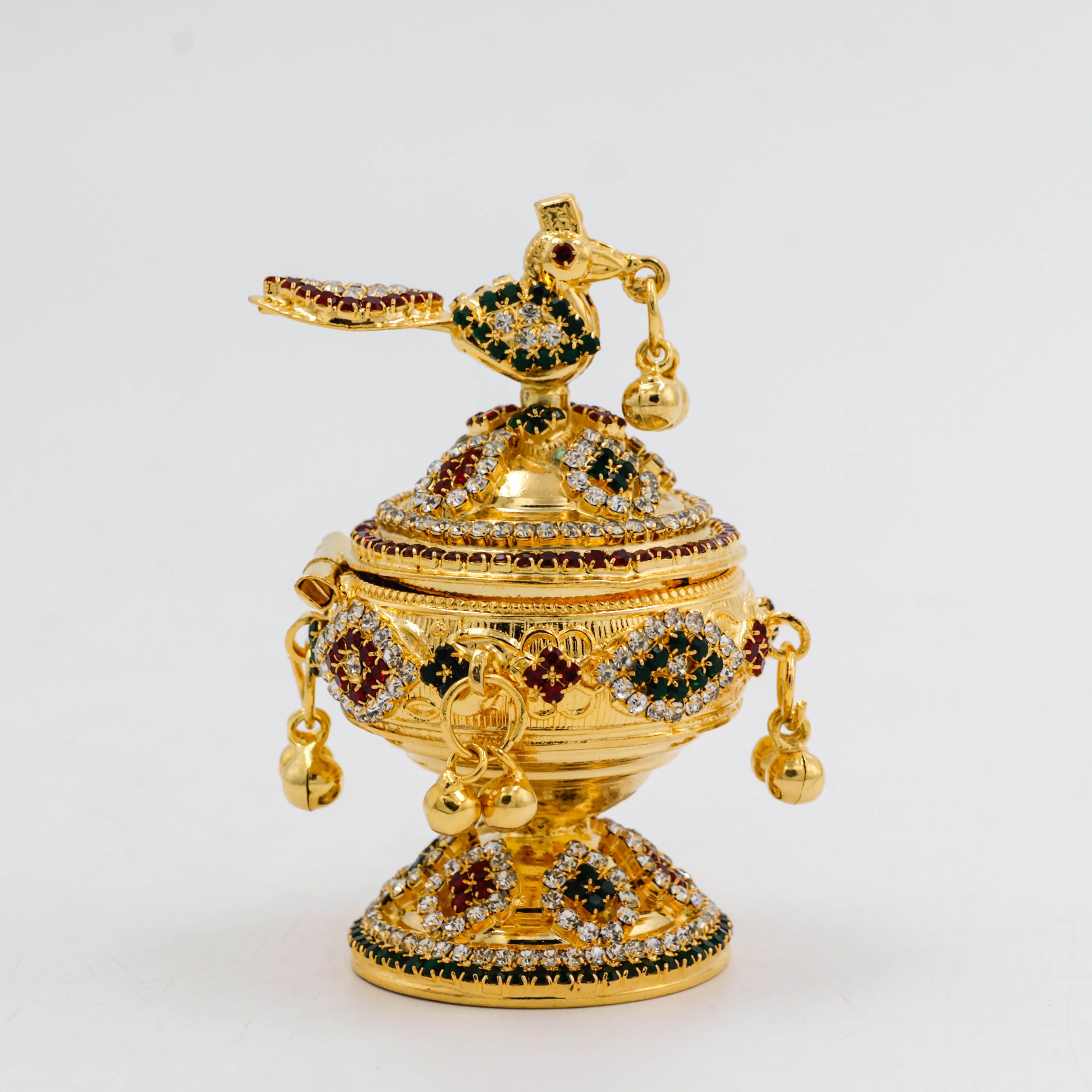 Buy Pure Silver Kum Kum Dabbi With Gajjalu in Secunderabad, Hyderabad