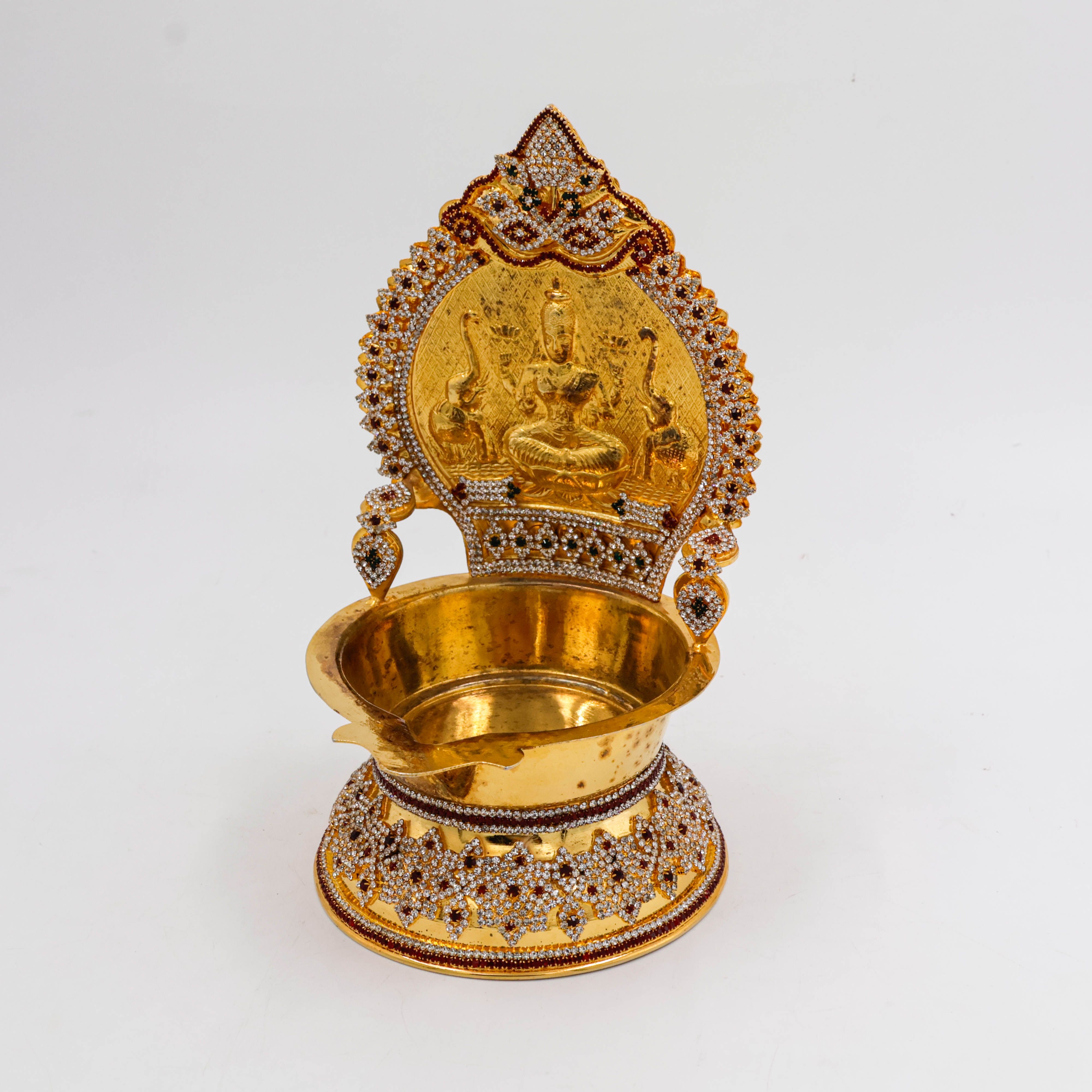Order Pure Silver Kamakshi Kundulu With Gold Finish online in Hyderabad