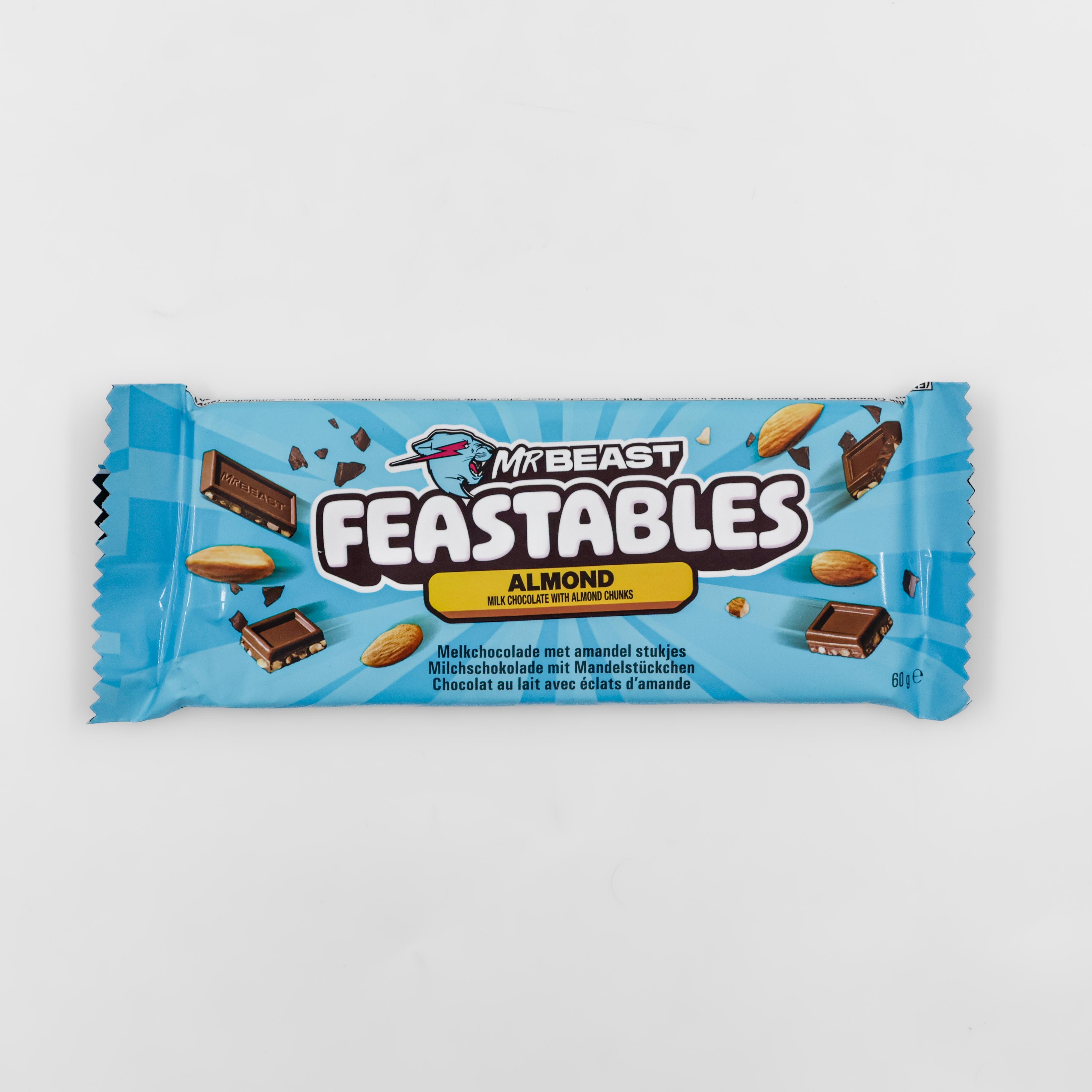 Buy Mr.beast Feastables Almond Bar 60g in Feelkhana, Hyderabad